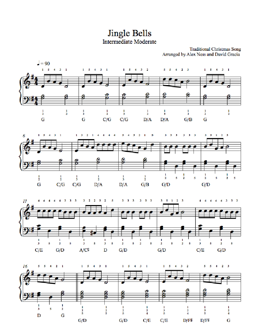 Jingle Bells By Traditional Piano Sheet Music Intermediate Level jingle-bells-by-traditional-piano-sheet-music-intermediate-level